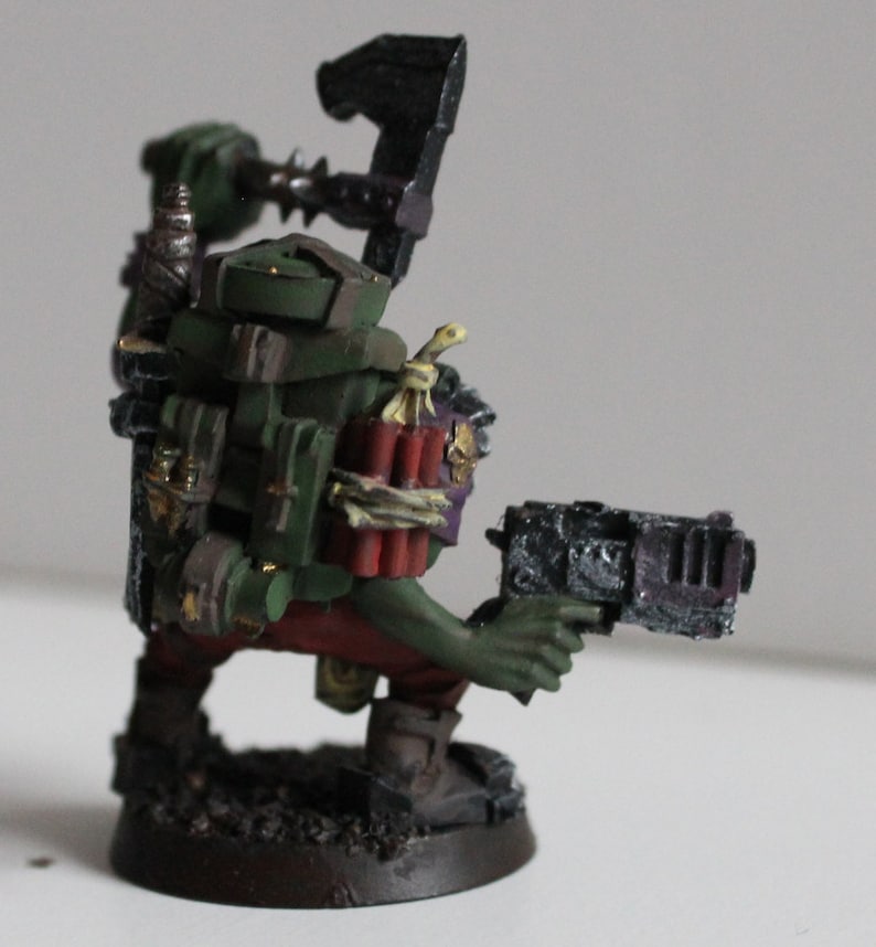 Ork Commandos With Gas Mask, Axe and Bolter Warhammer 40000 - Etsy