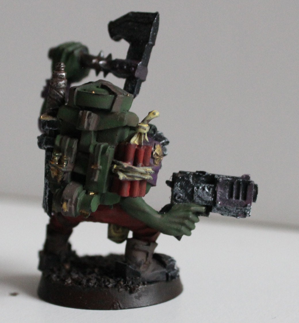 Ork Commandos With Gas Mask, Axe and Bolter Warhammer 40000 - Etsy