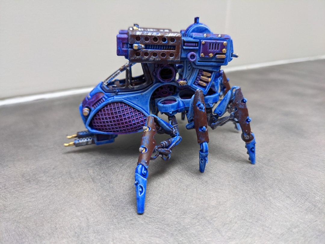Futuristic Retro Mecha Crab With Warhammer 40000 40k Style Missile ...