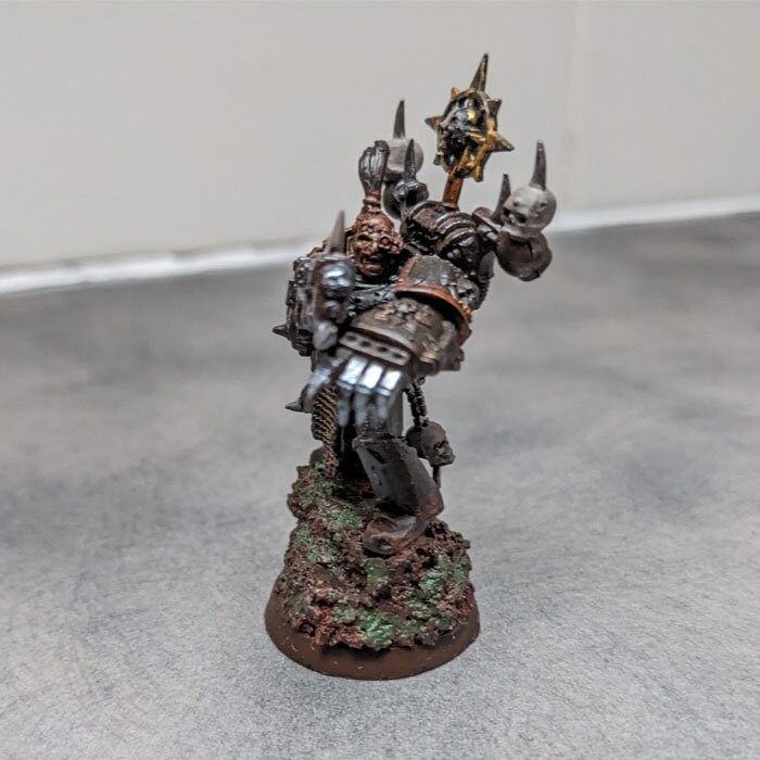 Commander Chaos Space Marine Warrior Gold and Silver With Hand-painted ...