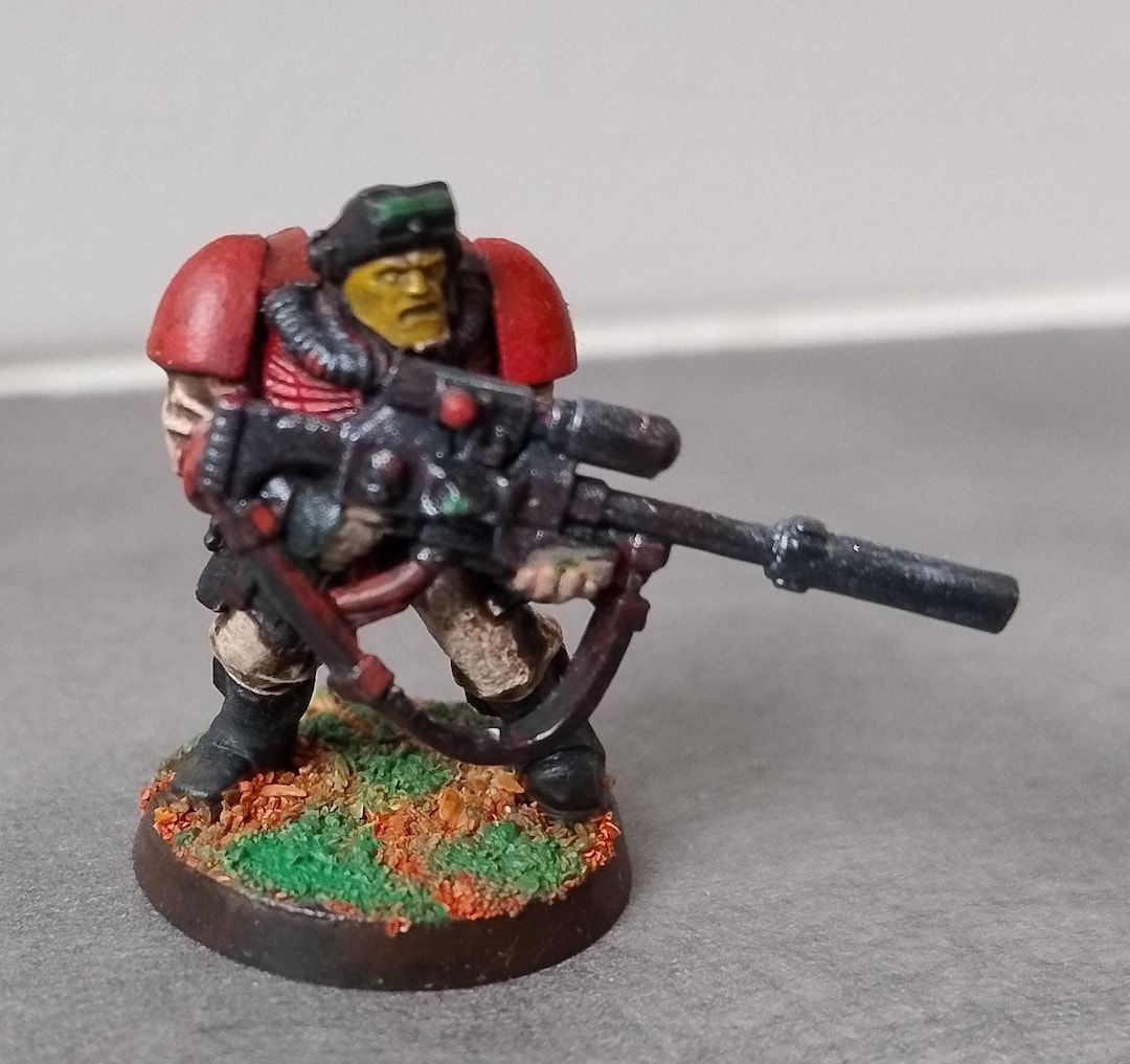 Scout Space Marine Blood Angels With Sniper Precision Weapon ...