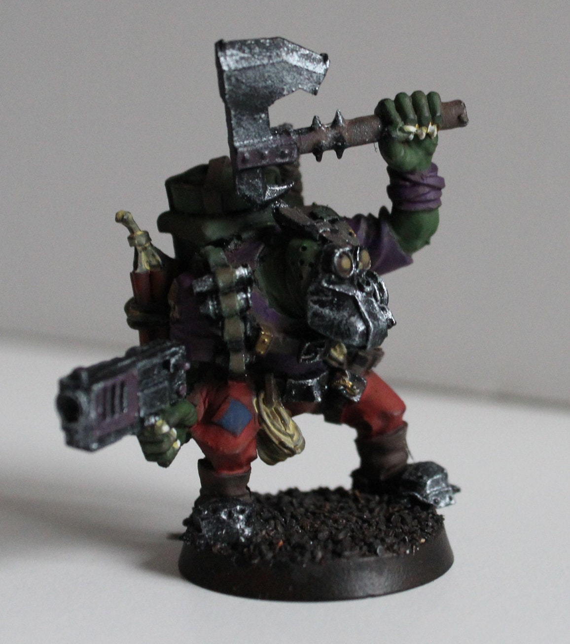 Ork Commandos With Gas Mask, Axe and Bolter Warhammer 40000 - Etsy