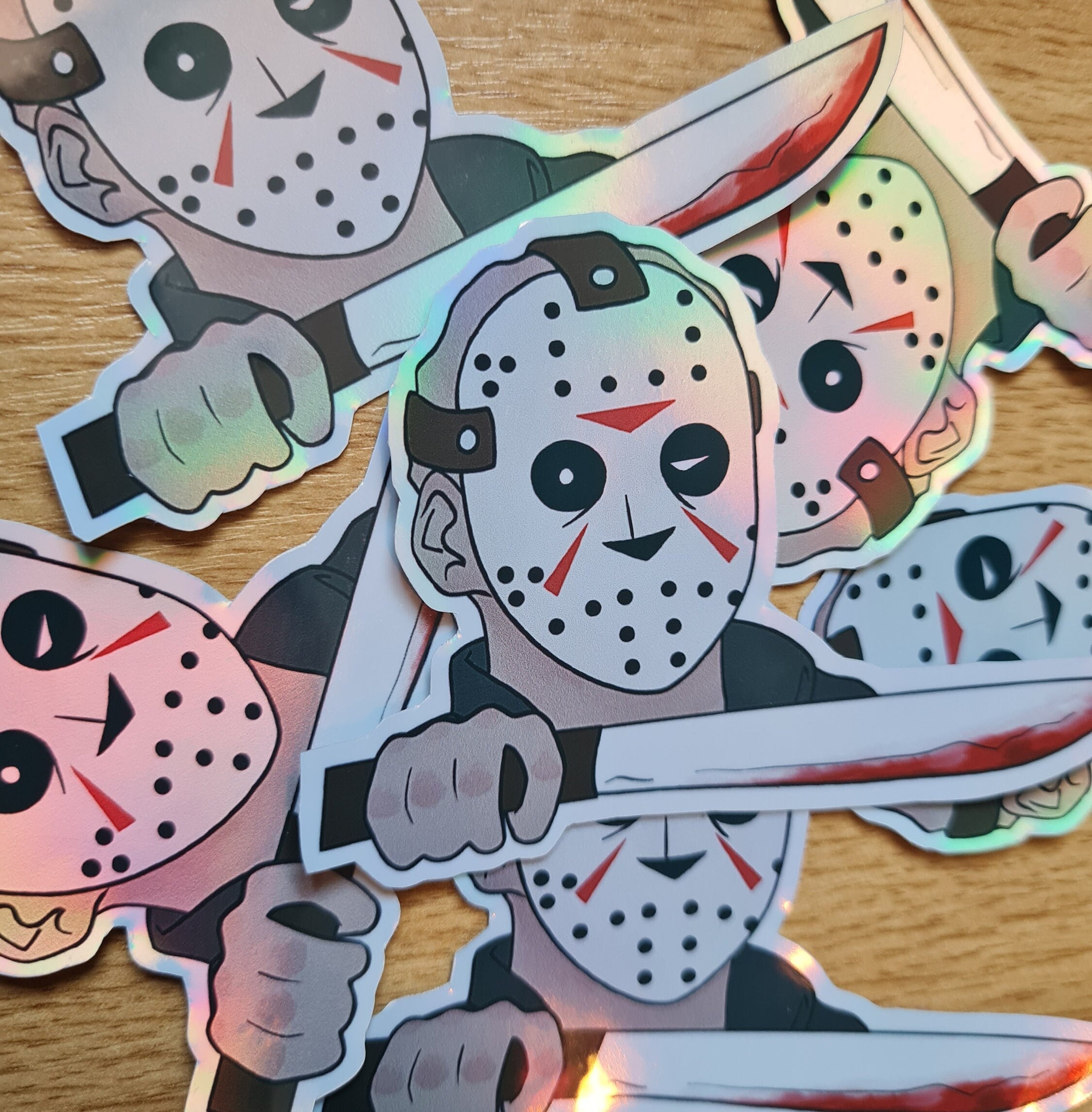 Holographic Jason Voorhees Sticker Friday the 13th Slasher - Etsy