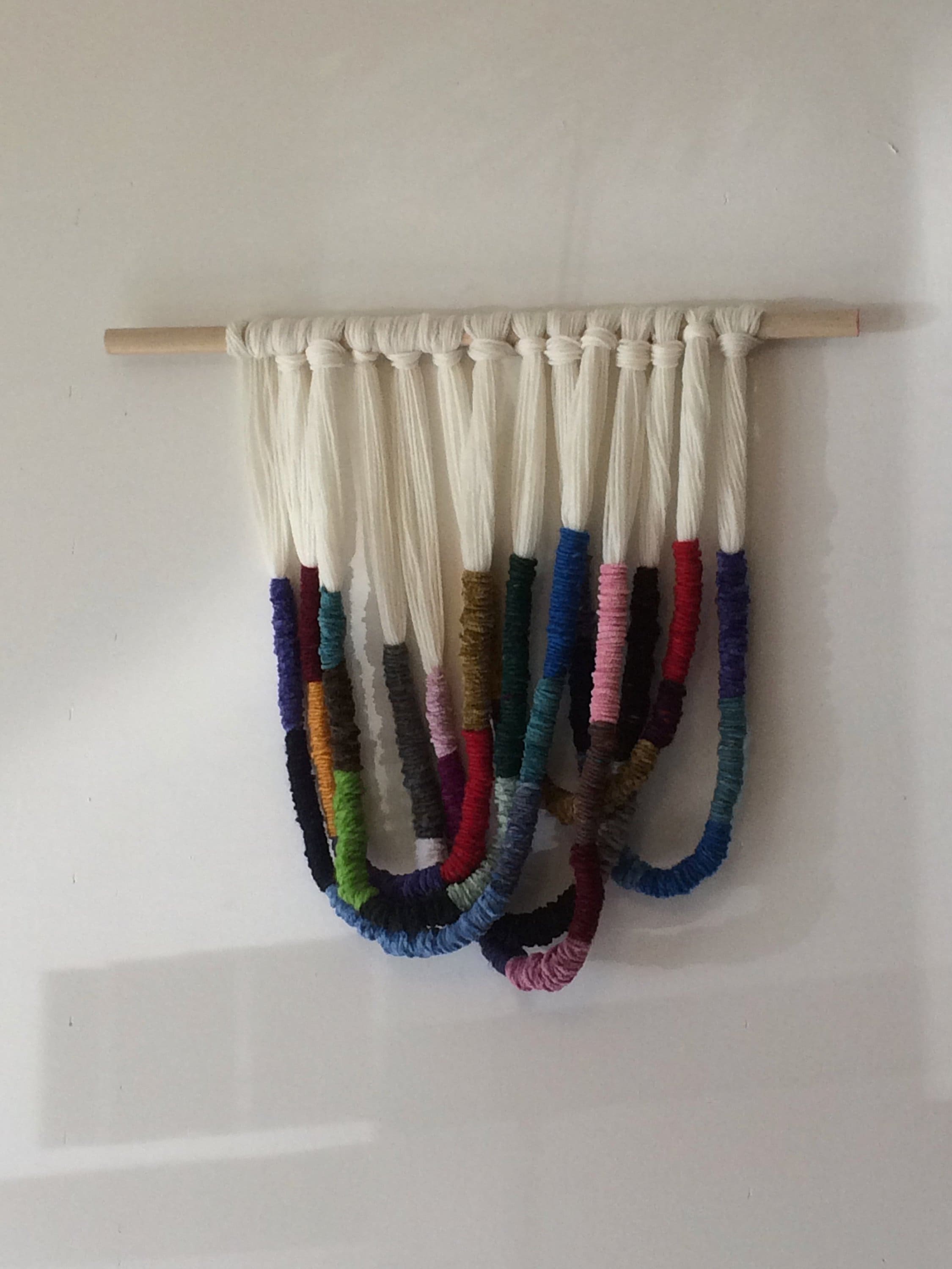 Handmade Unique Colorful Luxury Yarn Wall Hanging - Etsy