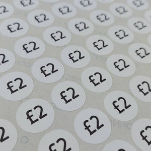 Round Price Labels / Stickers - 88 Stickers per Sheet - Etsy