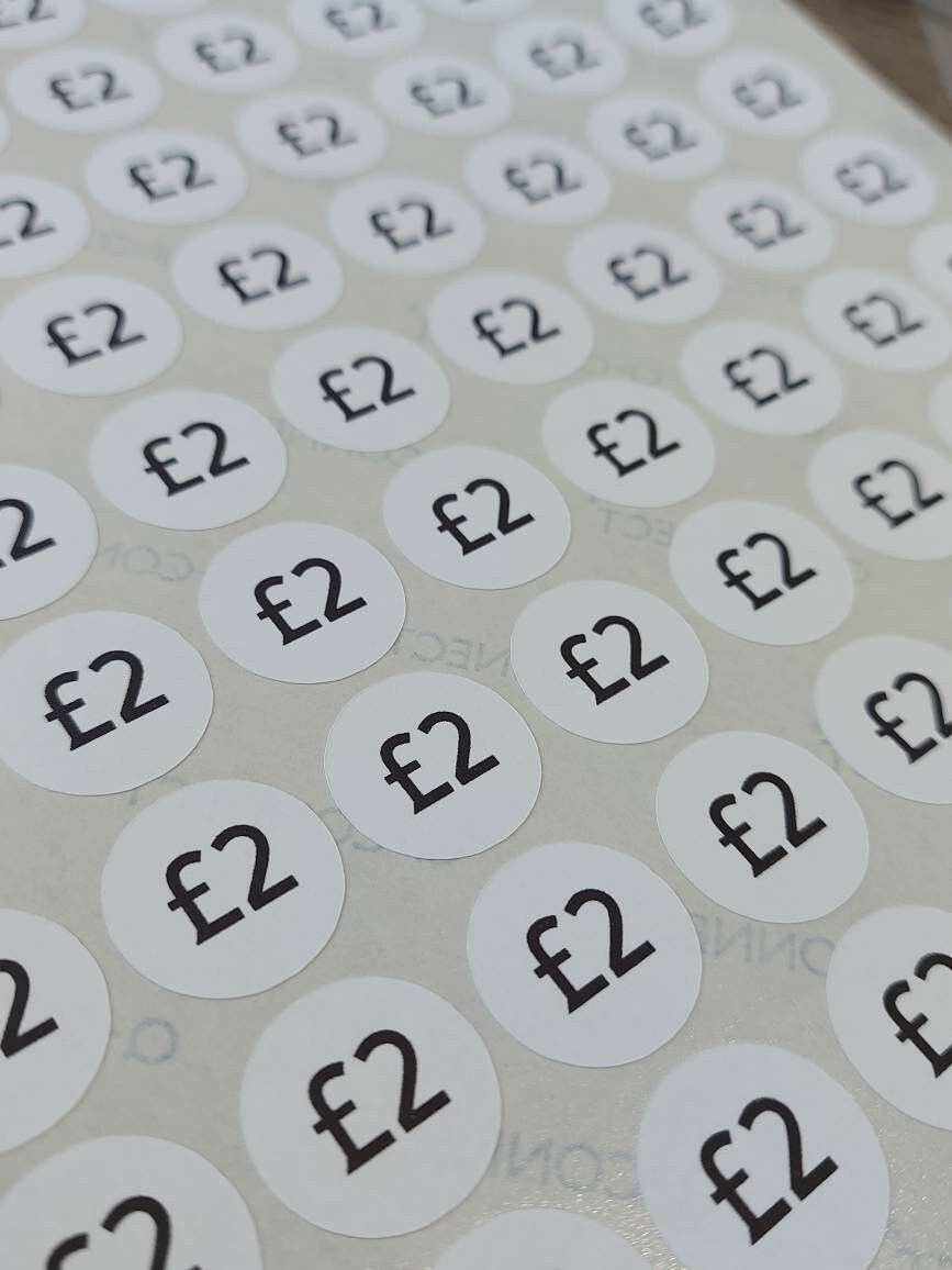Round Price Labels / Stickers 88 Stickers per Sheet - Etsy UK