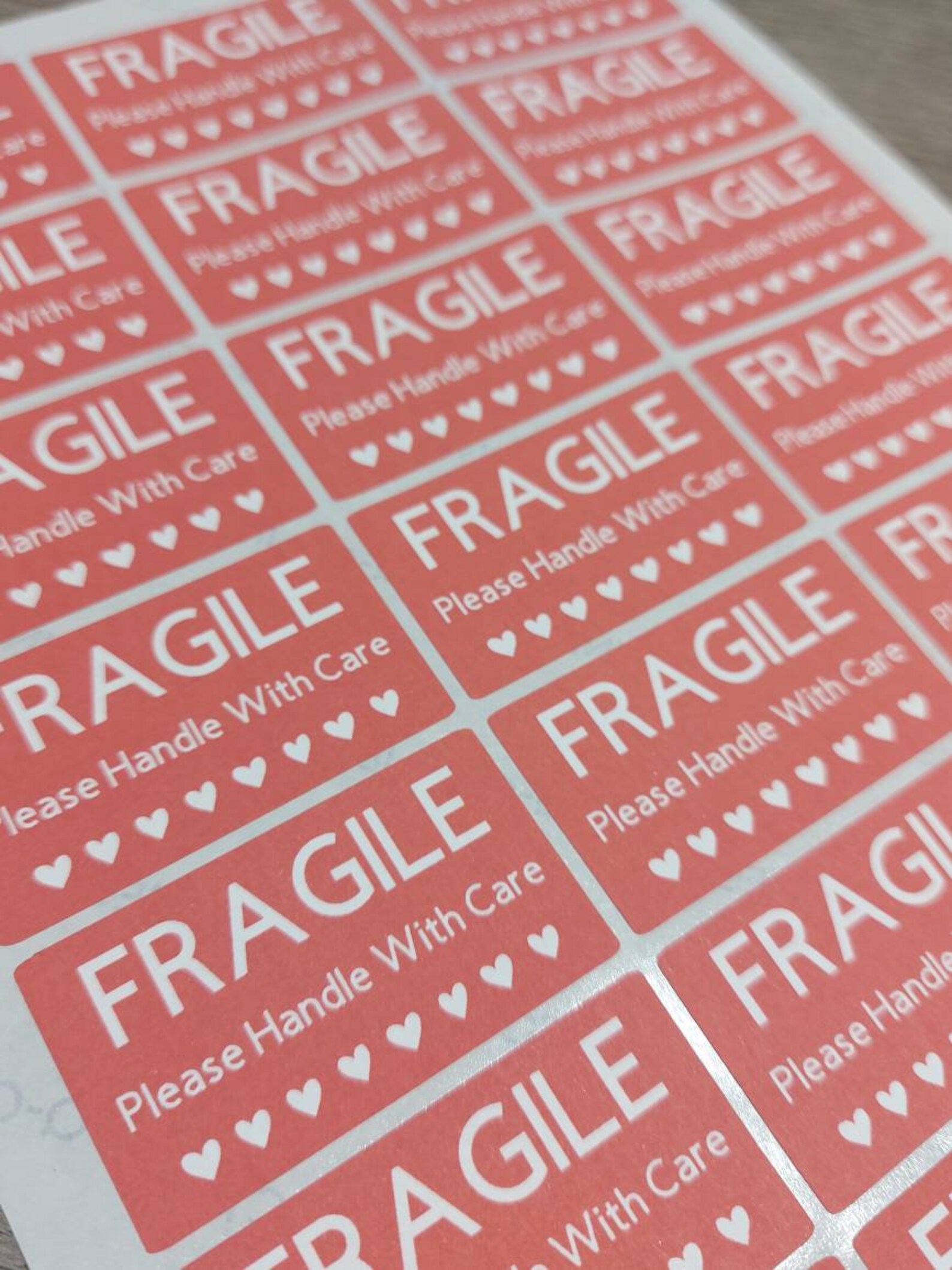 Fragile Please Handle With Care Stickers / Labels / Business - Etsy UK