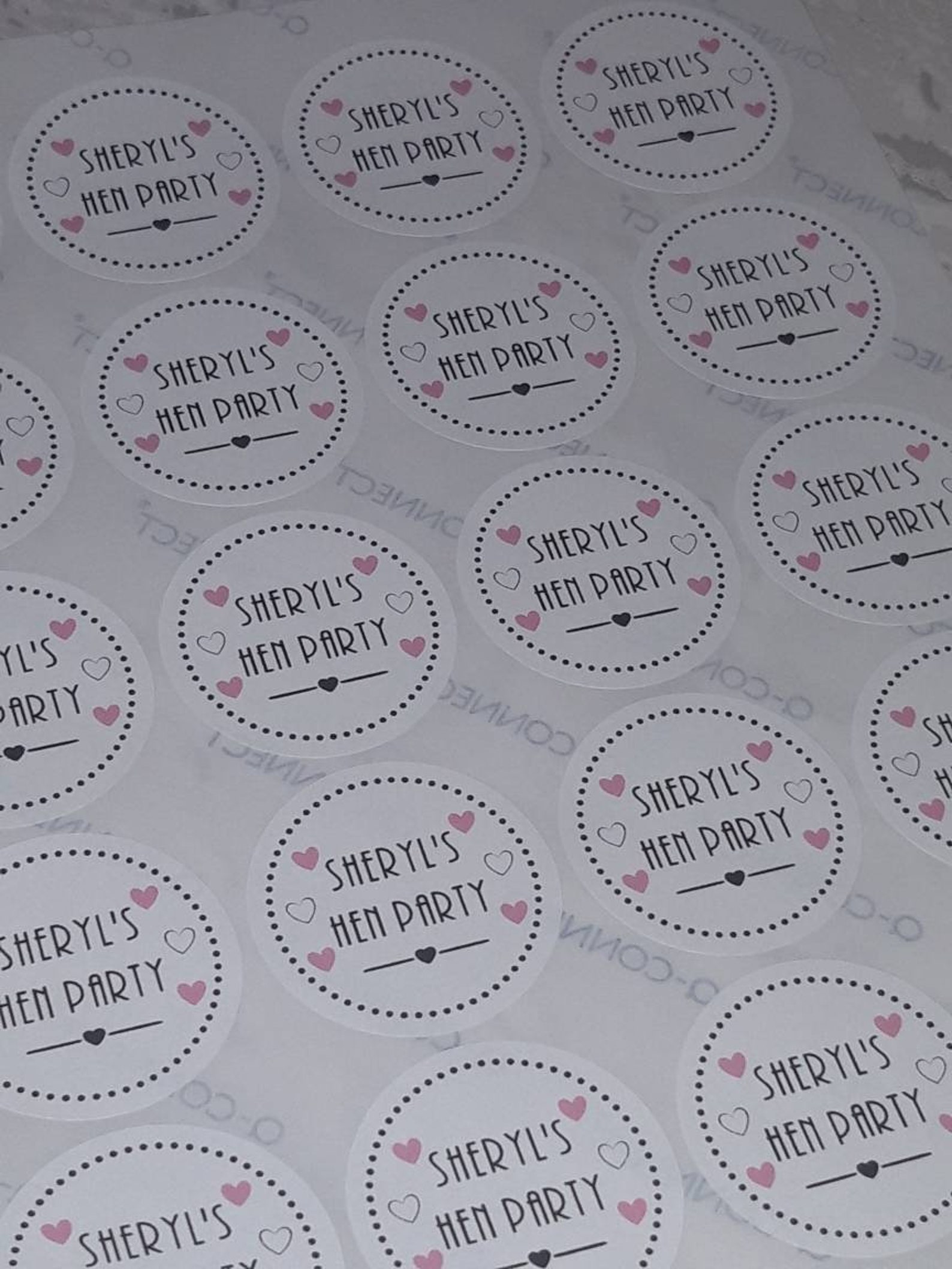 Team Bride Personalised Stickers / Labels X 20 Custom Labels - Etsy