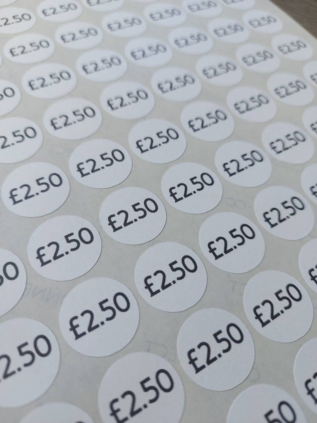 Round Price Labels / Stickers - 88 Stickers per Sheet - Etsy