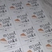 Personalised Wedding Favour / Cake Box Stickers / Labels X 15, Custom ...
