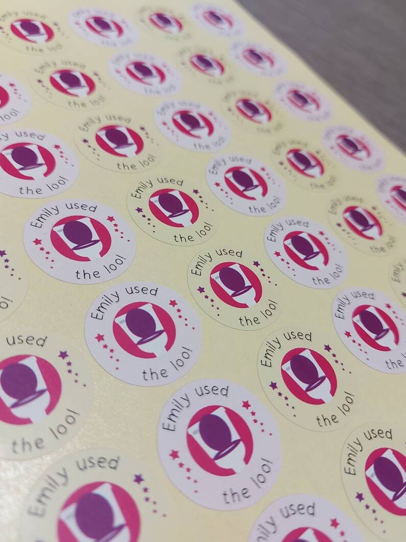 Toddler Potty / Toilet Training Reward Stickers / Labels X 48 - Etsy