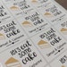 Personalised Wedding Favour / Cake Box Stickers / Labels X 15, Custom ...