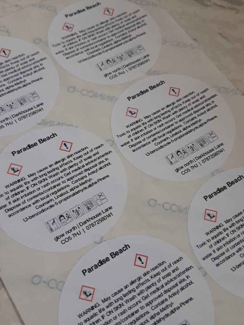 CLP Warning Stickers / Labels / New Business / CLP Warning / | Etsy