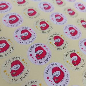 Toddler Potty / Toilet Training Reward Stickers / Labels X 48 - Etsy