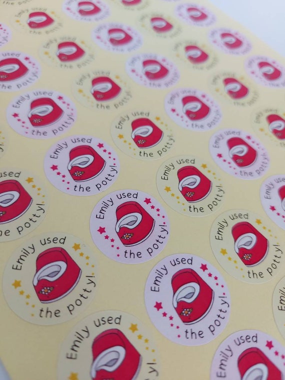 Toddler Potty / Toilet Training Reward Stickers / Labels X 48 - Etsy
