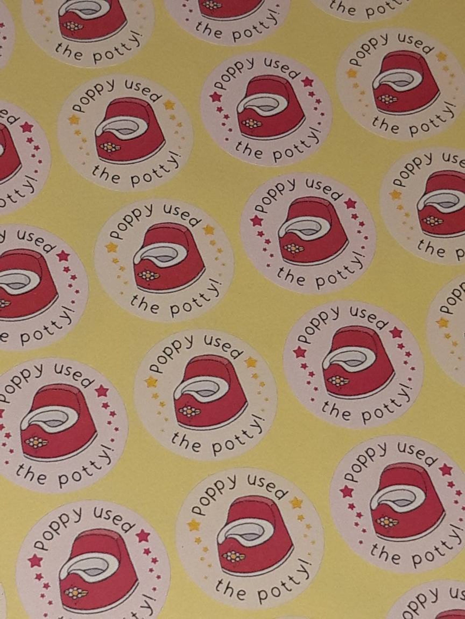 Toddler Potty / Toilet Training Reward Stickers / Labels X 48 - Etsy UK