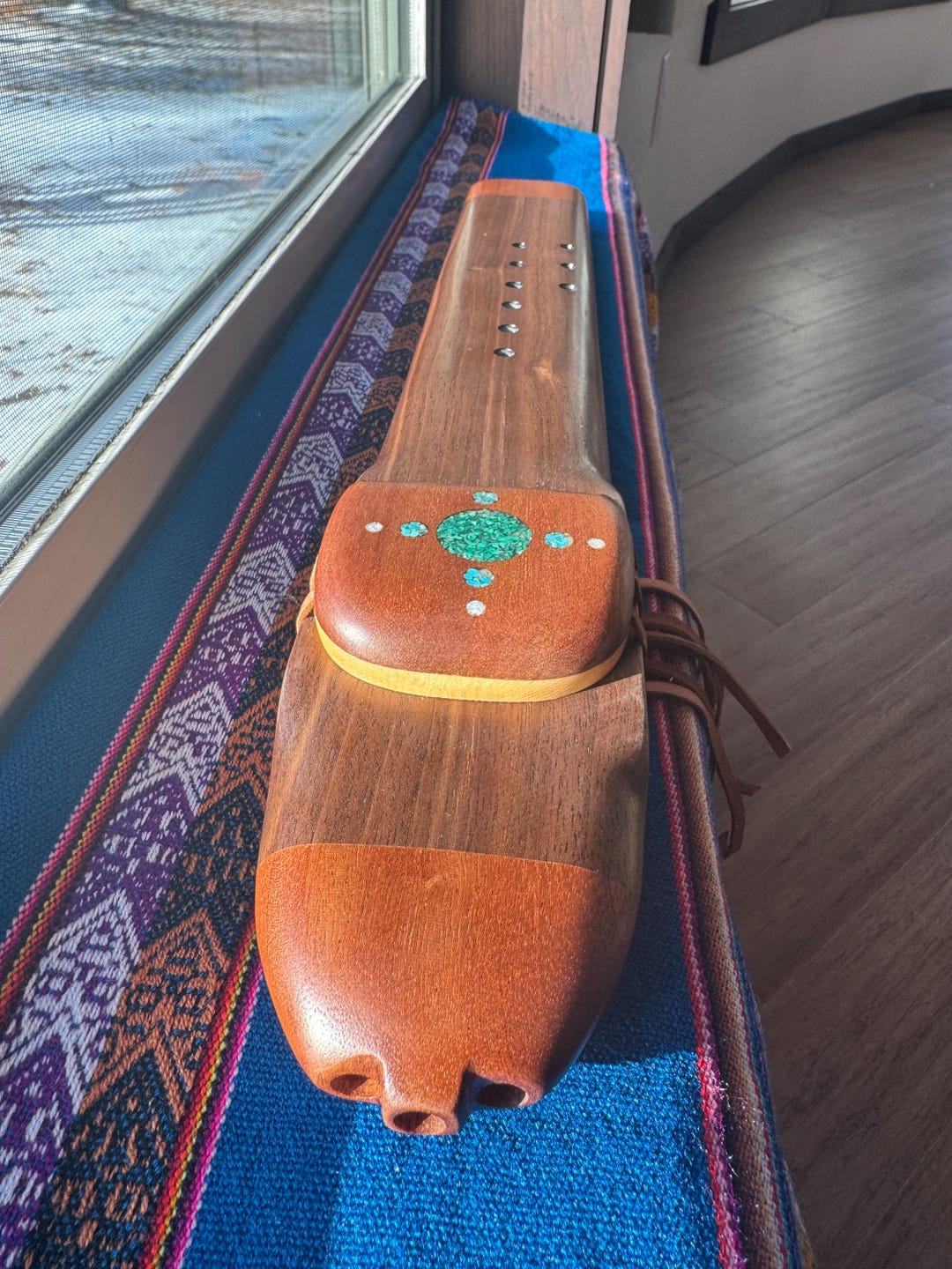 Black Walnut Triple Drone Flute Key of G 432hz - Etsy