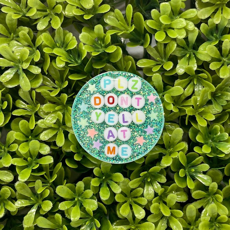 CUSTOM Plz Don't Yell at Me Badge Reel - Etsy