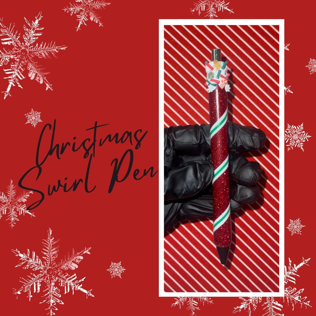 CUSTOM Christmas Swirl Pen - Etsy