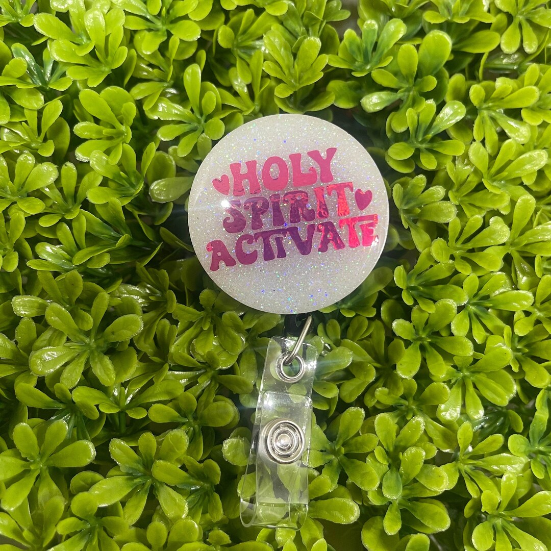 Holy Spirit Activate Badge Reel (glow in the Dark) - Etsy
