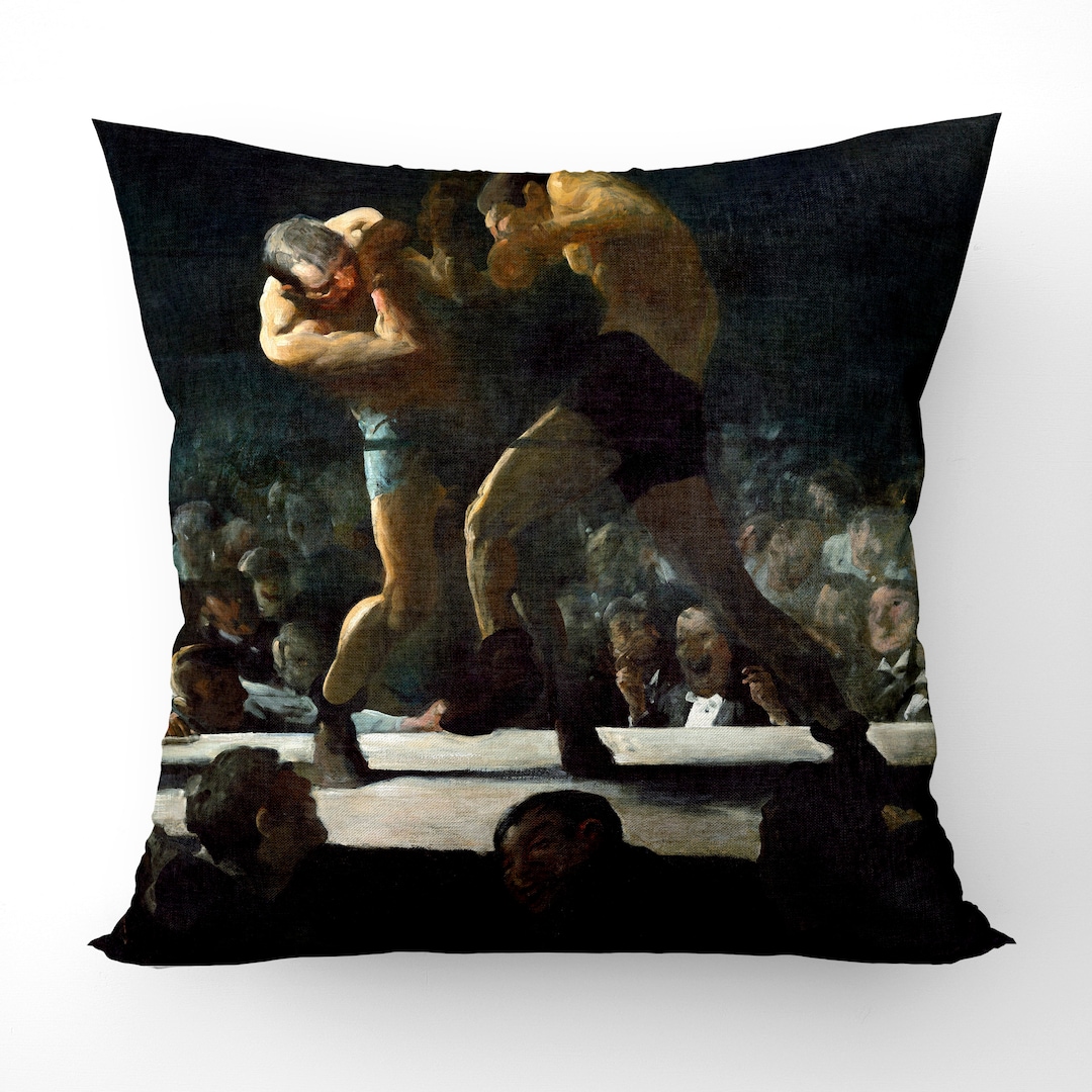 Boxing Art Print Cushion: Handmade Double-sided Throw Pillow - Etsy