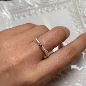 Freshwater Pearl Ring, Seed Pearl Ring, Minimalist Ring, Mini Pearl ...