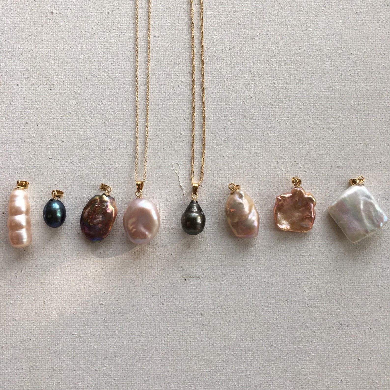 Baroque Pearl Pendantsingle Pearl Necklacefreshwater Pearl - Etsy