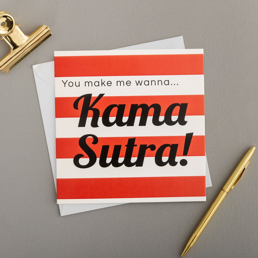 Stripe Kama Sutra Card - Etsy