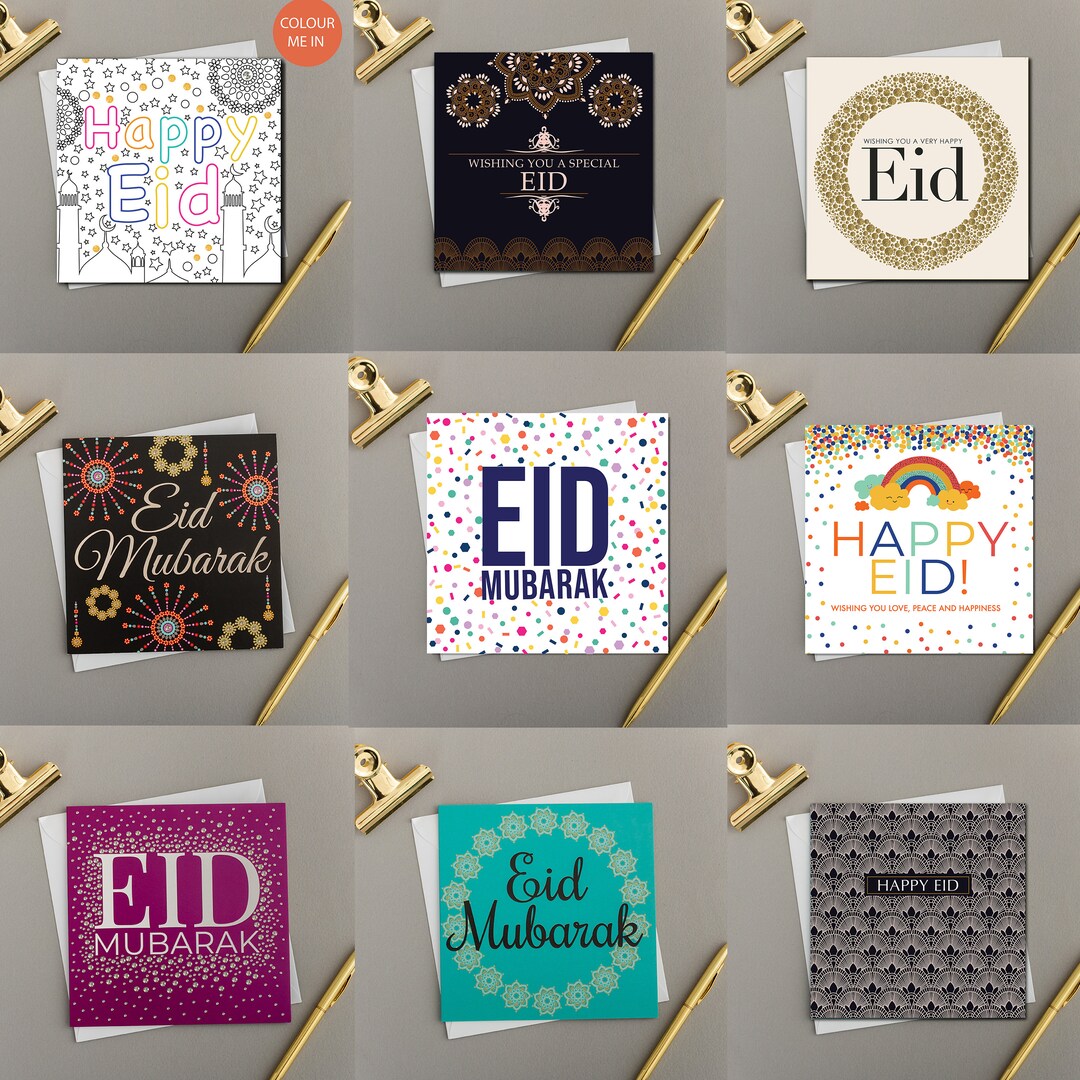 X50 Eid Cards Mixed Designs (value Pack) - Etsy