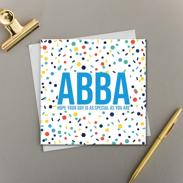 Abba Birthday Card - Etsy UK