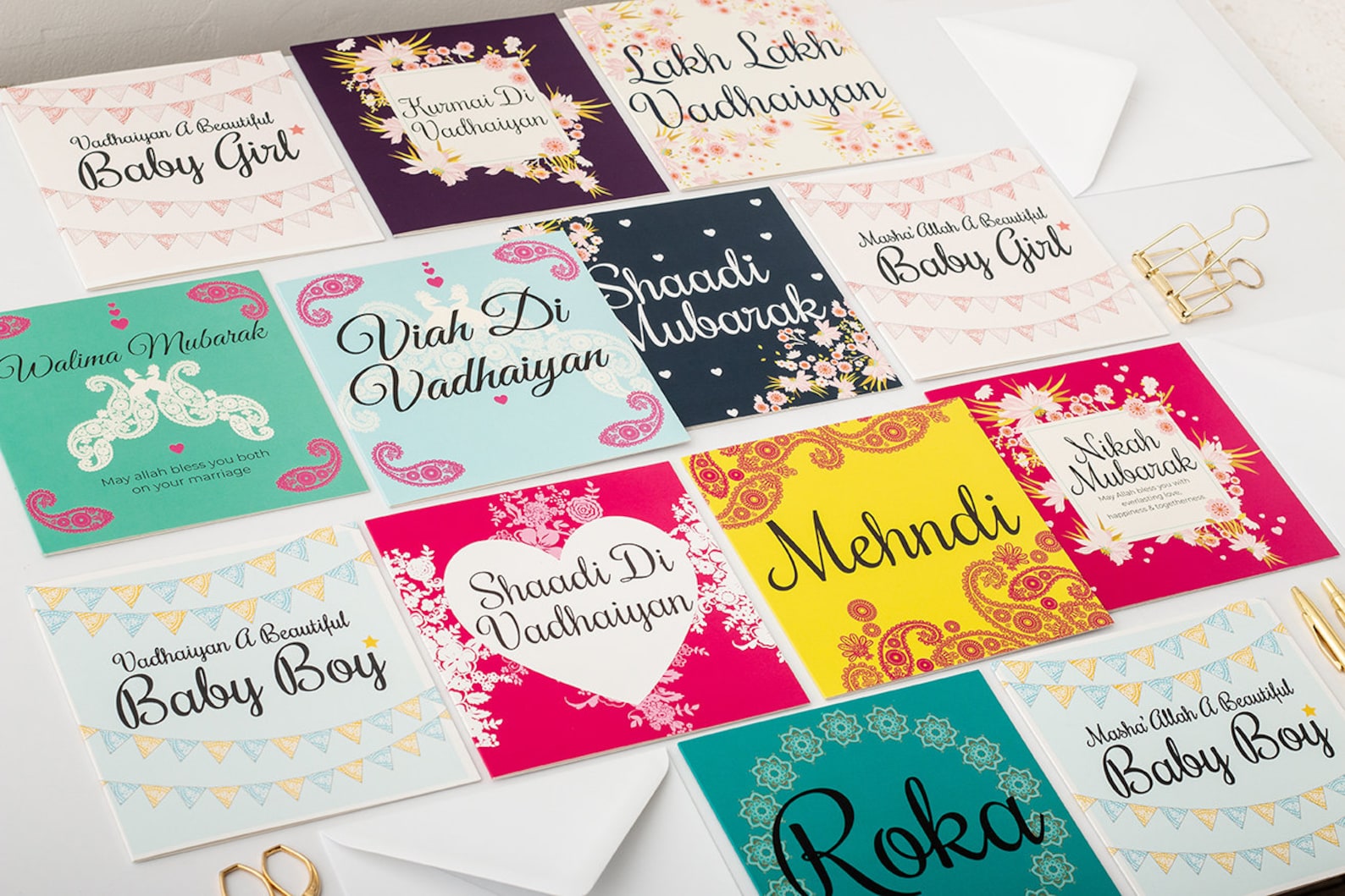 Masha' Allah Flag Bunting Card Baby Girl Pink - Etsy UK