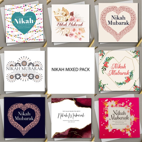 X30 Nikah Cards boda Diseños pack mixto Value Pack - Etsy México