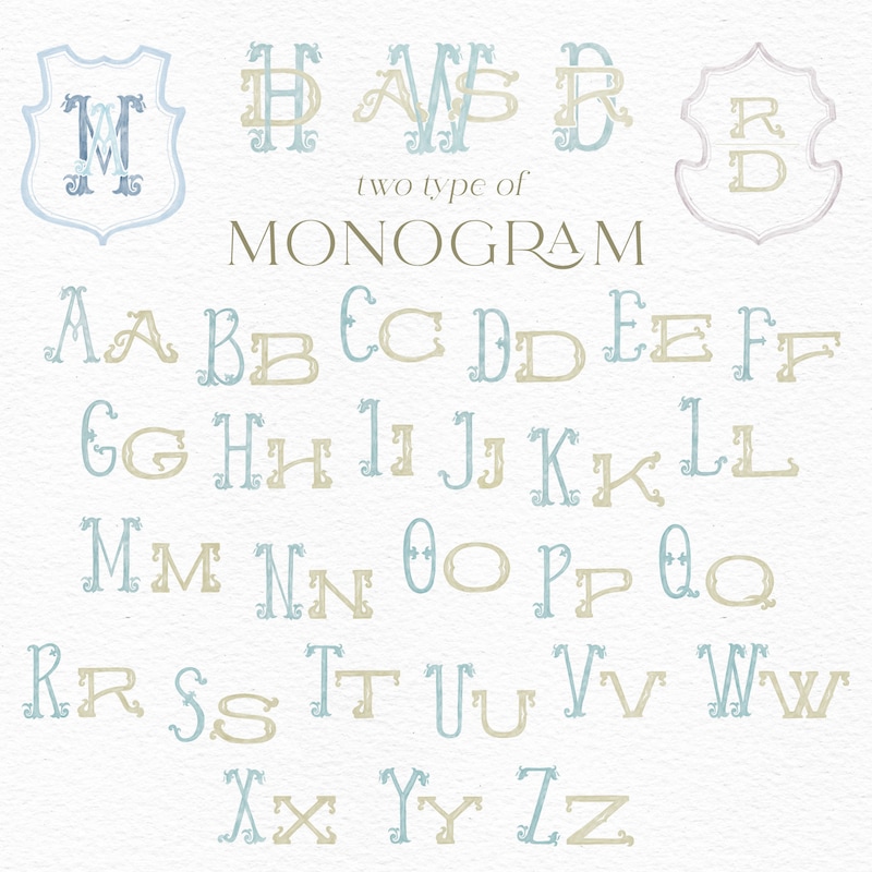 Monogram Letters - Etsy