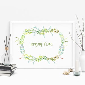 Watercolor Floral Clip Art Collection Geometric Frames Flowers - Etsy