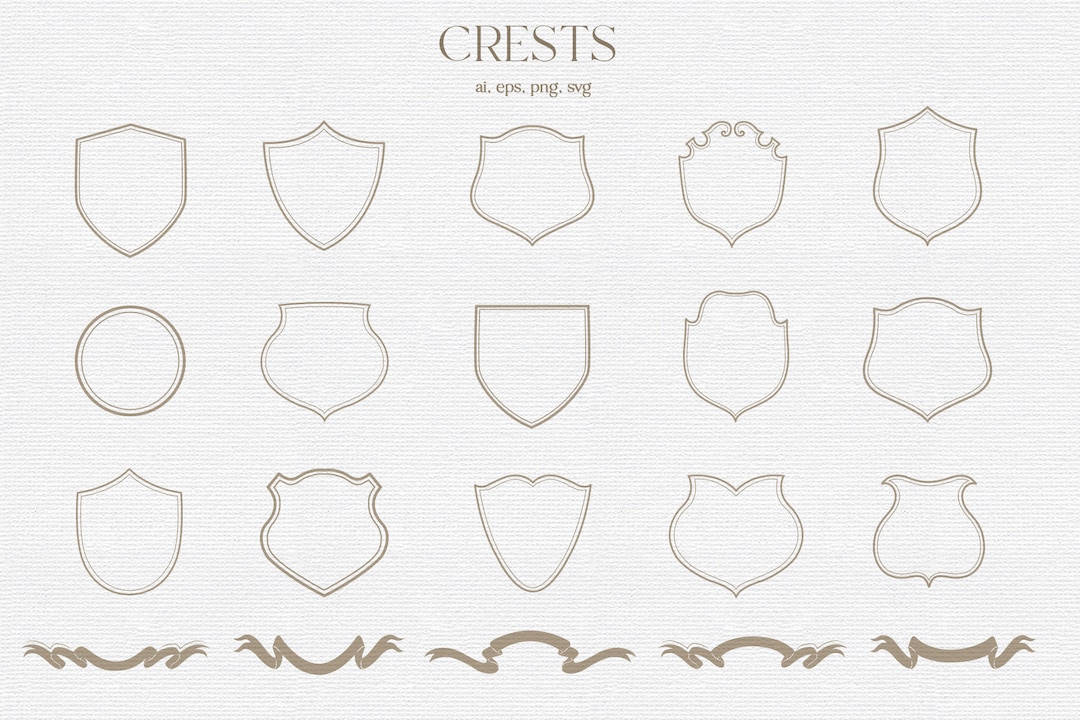 Wedding Crests, Frame, Logo, Ribbon, Wedding, Label, Vintage, Clipart ...