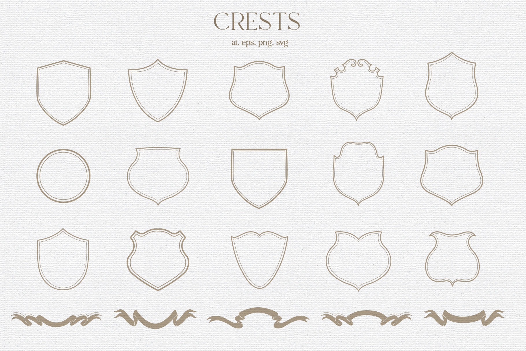 Wedding Crests, Frame, Logo, Ribbon, Wedding, Label, Vintage, Clipart ...