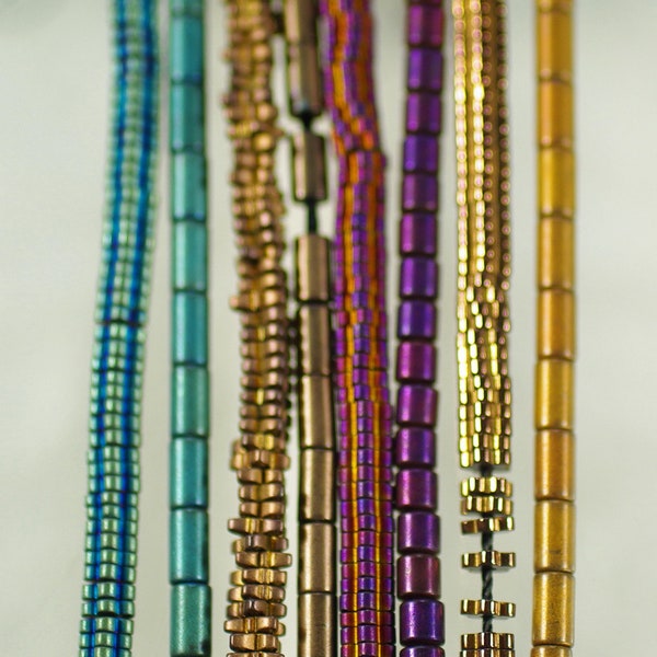 Hematite Tube Beads - Etsy