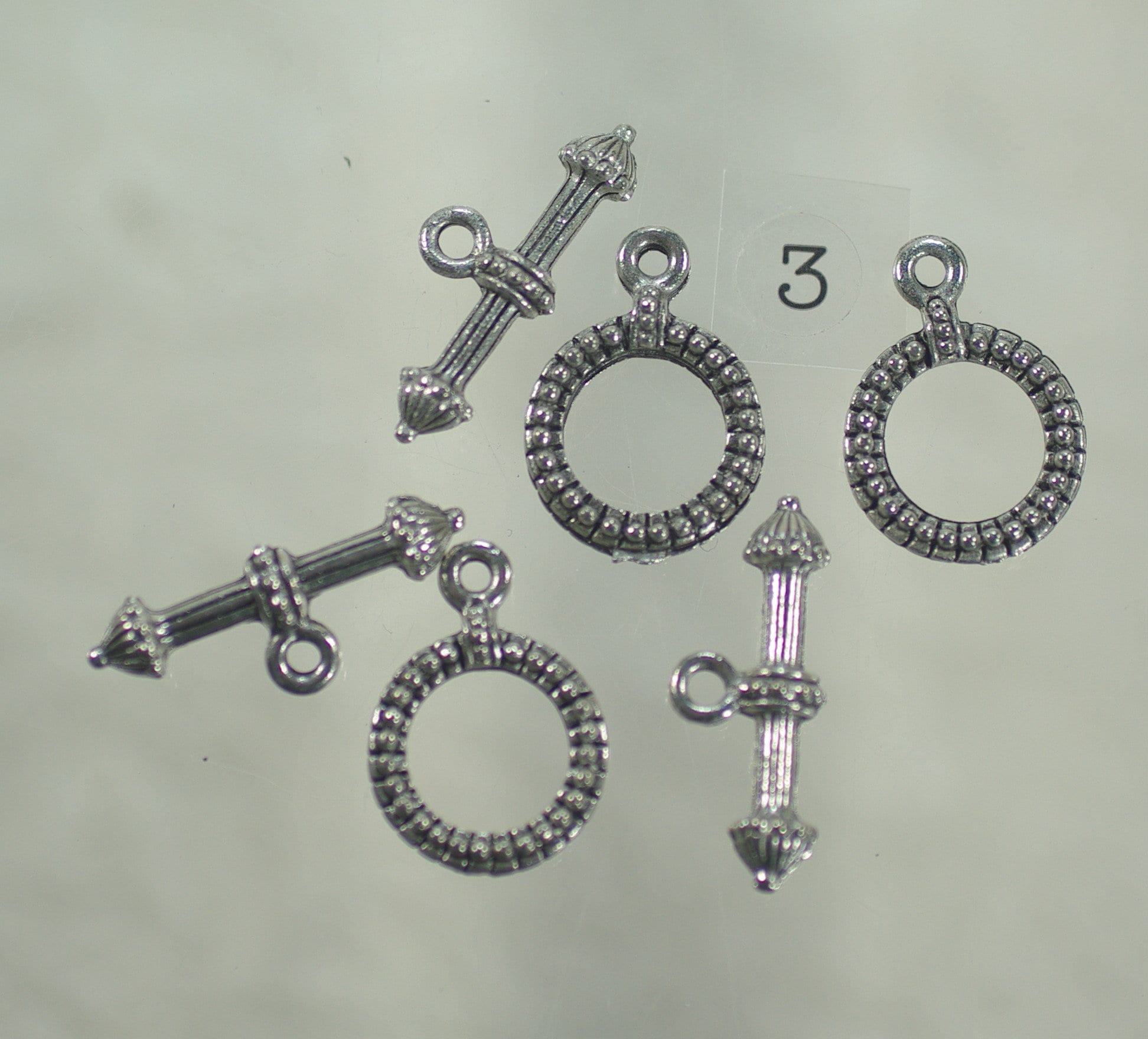 Vintage Antique Sterling Toggles Silver Round Art Deco - Etsy