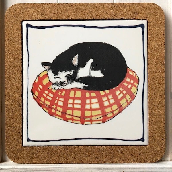 Cat Trivet - Etsy