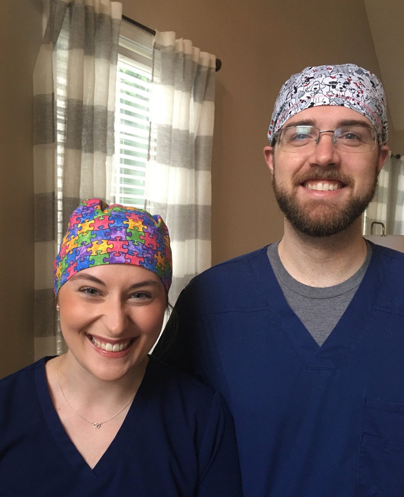 Scrub Cap Printable Pattern without Bias Tape and without Hair | Etsy