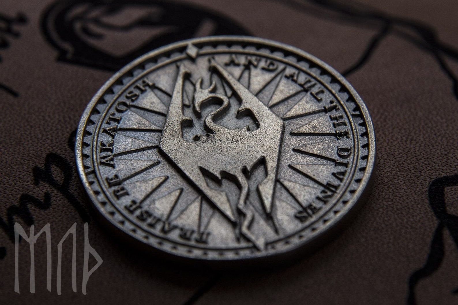 Skyrim Septim Coins x2 YellowBrassRedBronze Oblivion | Etsy