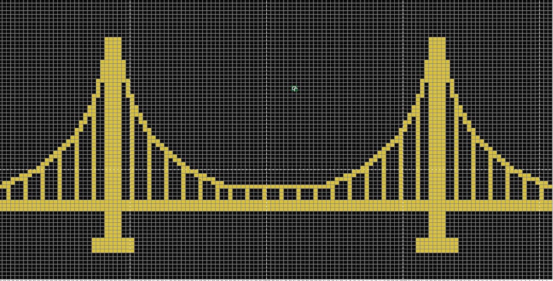 Pittsburgh Bridge C2C Crochet Pattern - Etsy