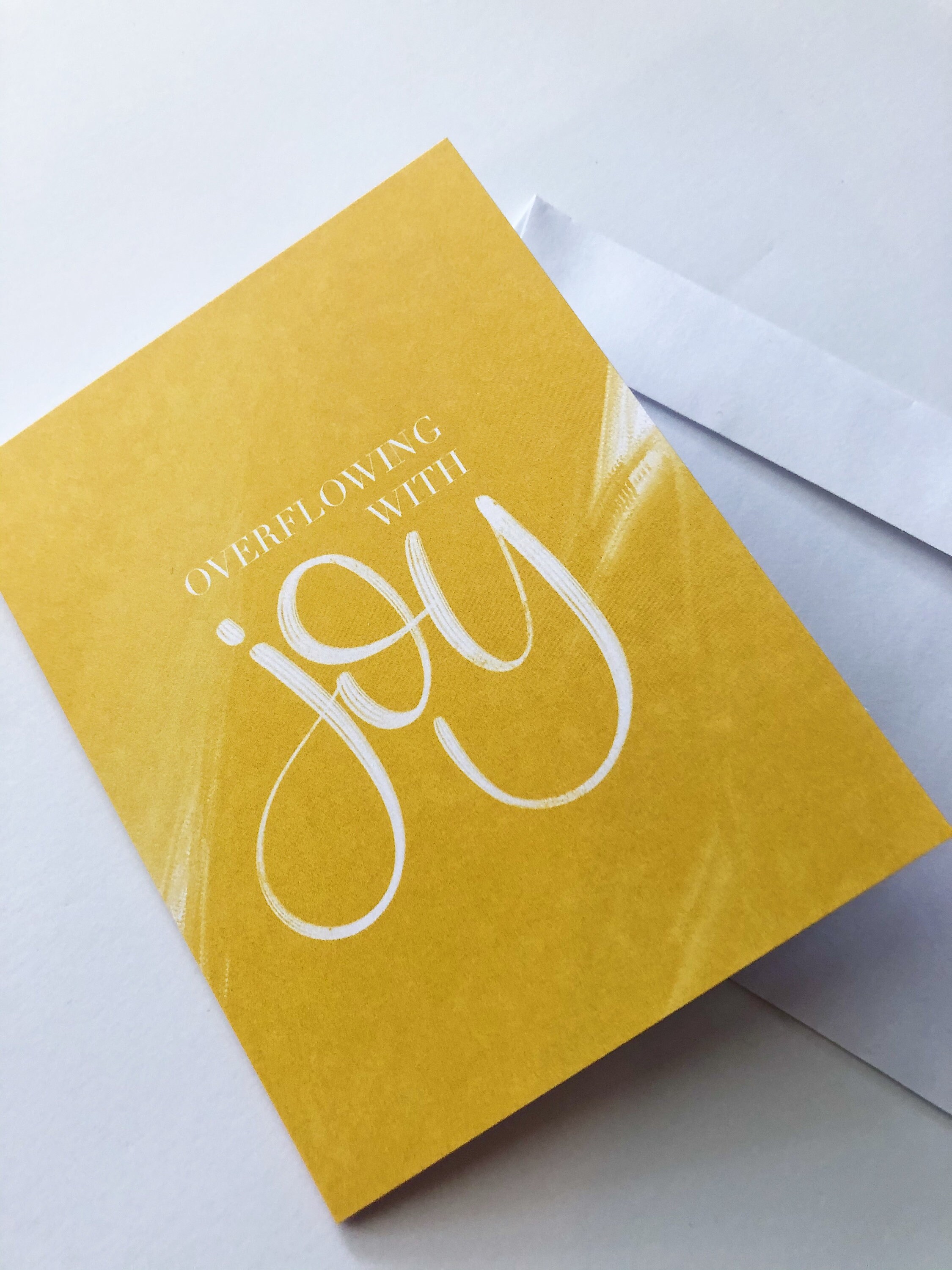 Overflowing With Joy Card Set, Three Color Options, Five Cards and ...