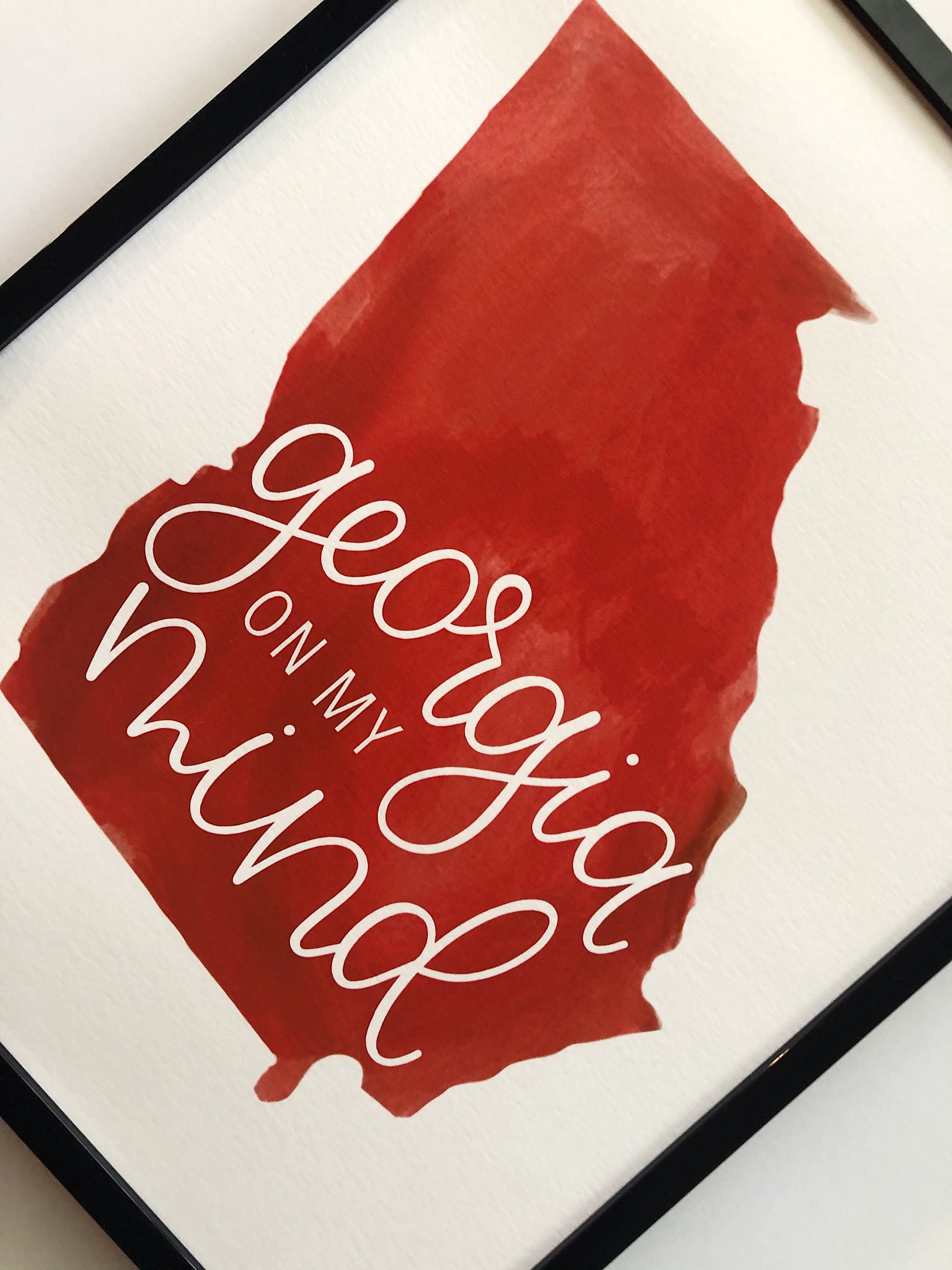 Georgia on My Mind Art Print 5x7 | Etsy