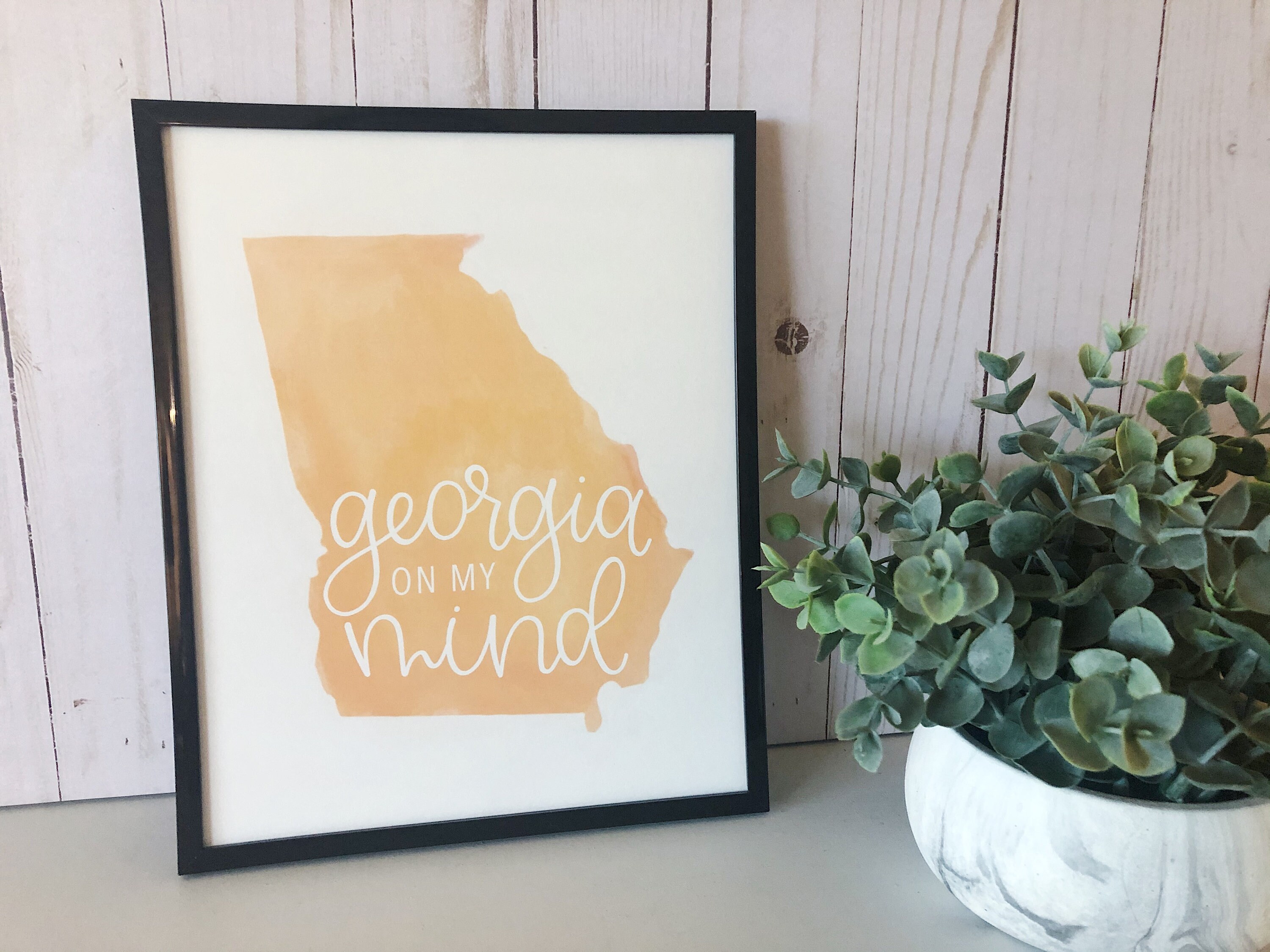 Georgia on My Mind Art Print 5x7 | Etsy