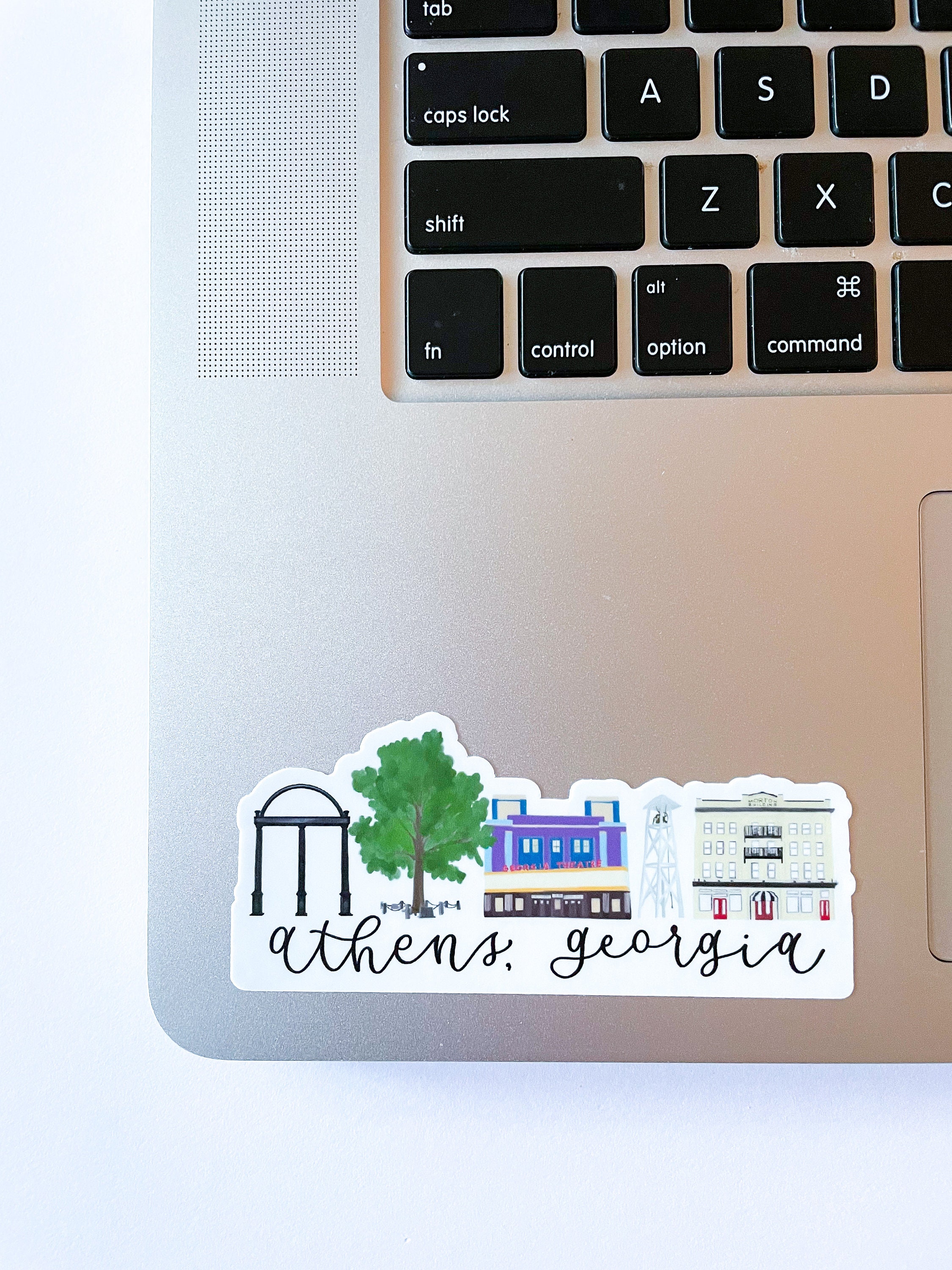 Athens Georgia Landmarks Vinyl Sticker Laptop Sticker | Etsy
