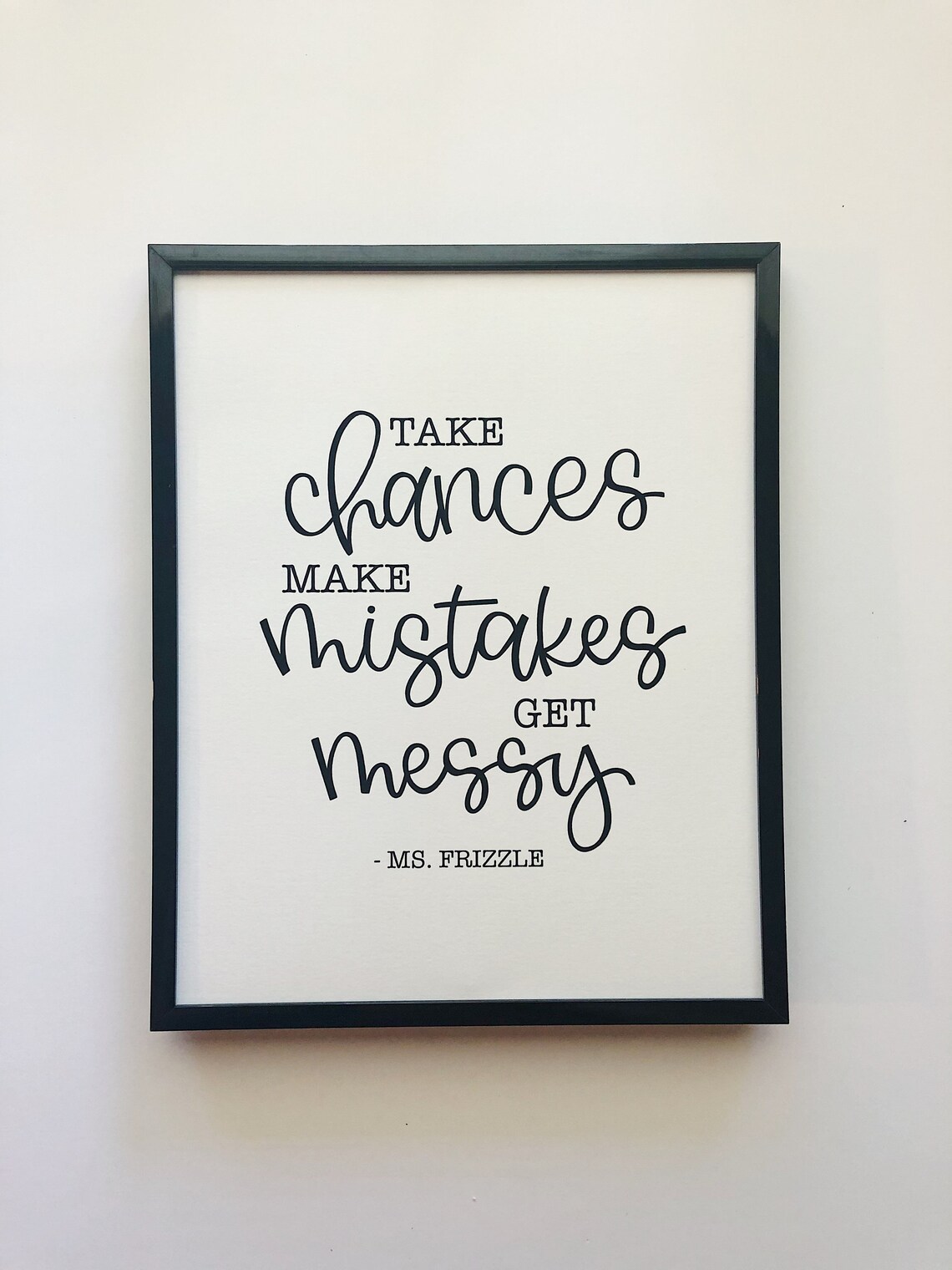 Take Chances - Art Print - 8x10 - Etsy