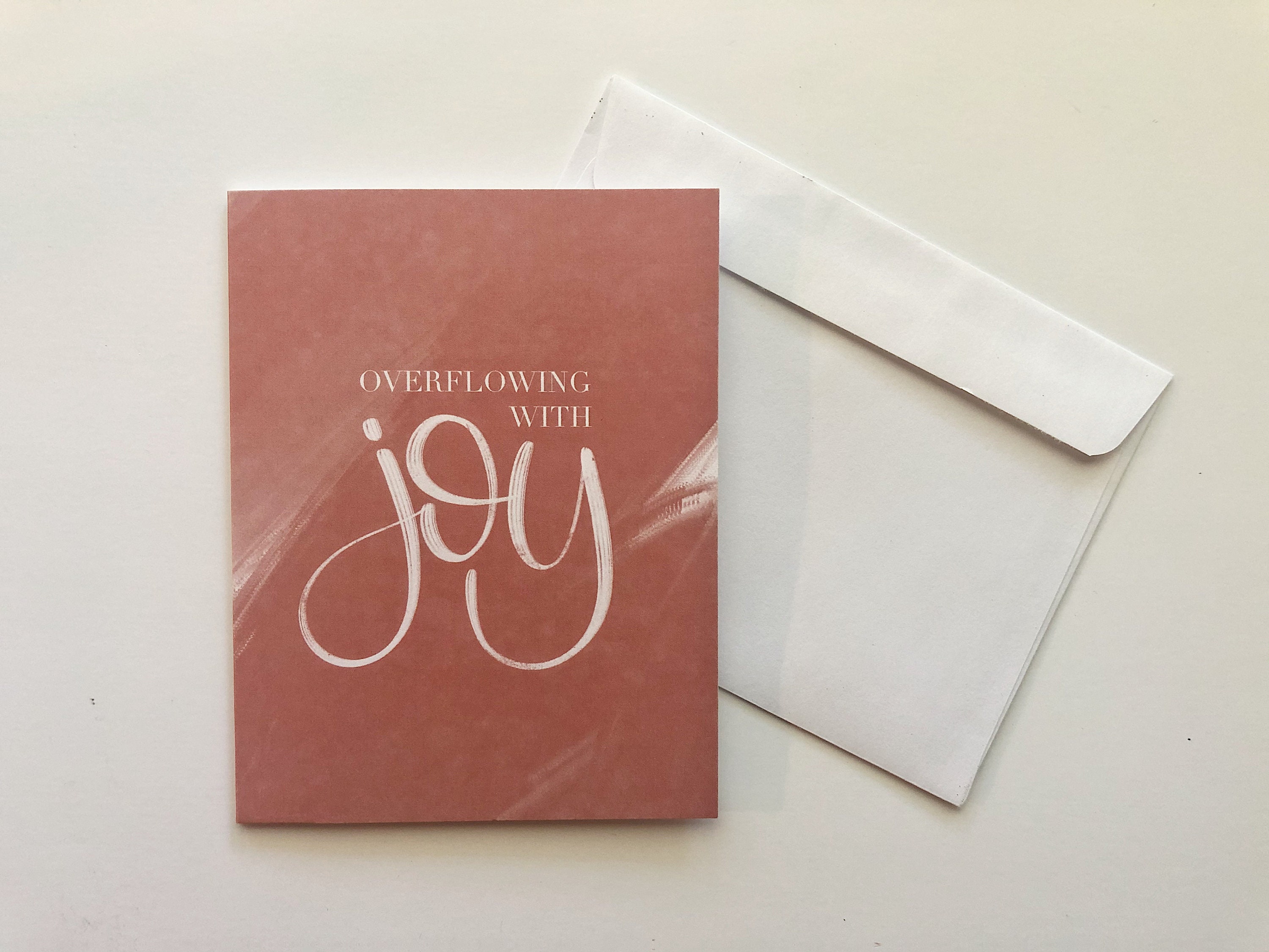 Overflowing With Joy Card Set, Three Color Options, Five Cards and ...