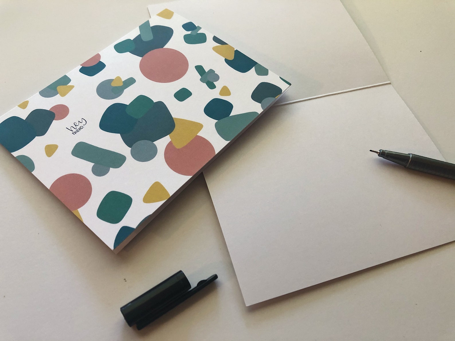 Hey Friend Card Set Five Cards and Envelopes Included | Etsy