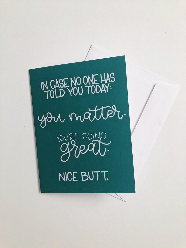 In Case No One Has Told You Card Set Five Cards and Envelopes - Etsy